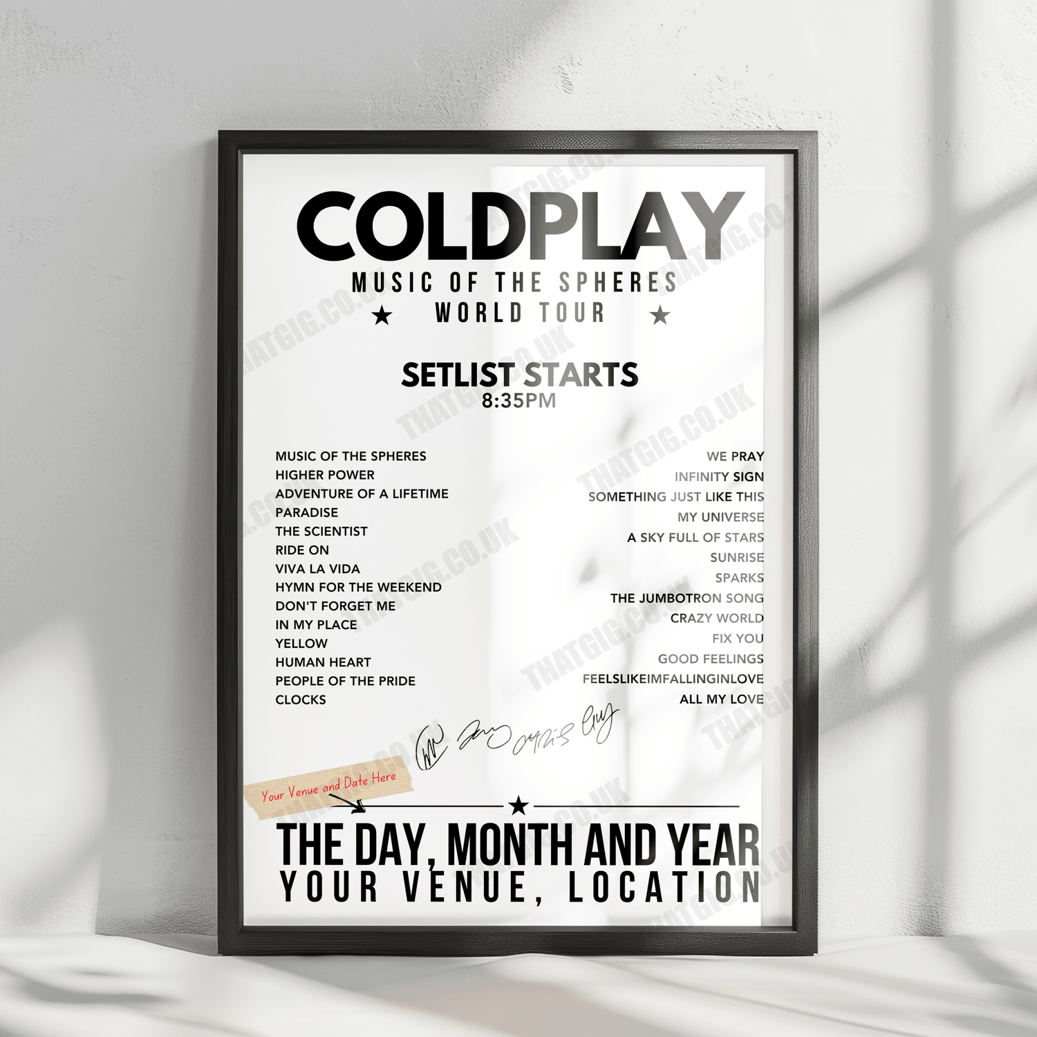 🎸 Coldplay 2025 Tour: Setlists, Concert Dates & Posters | That Gig