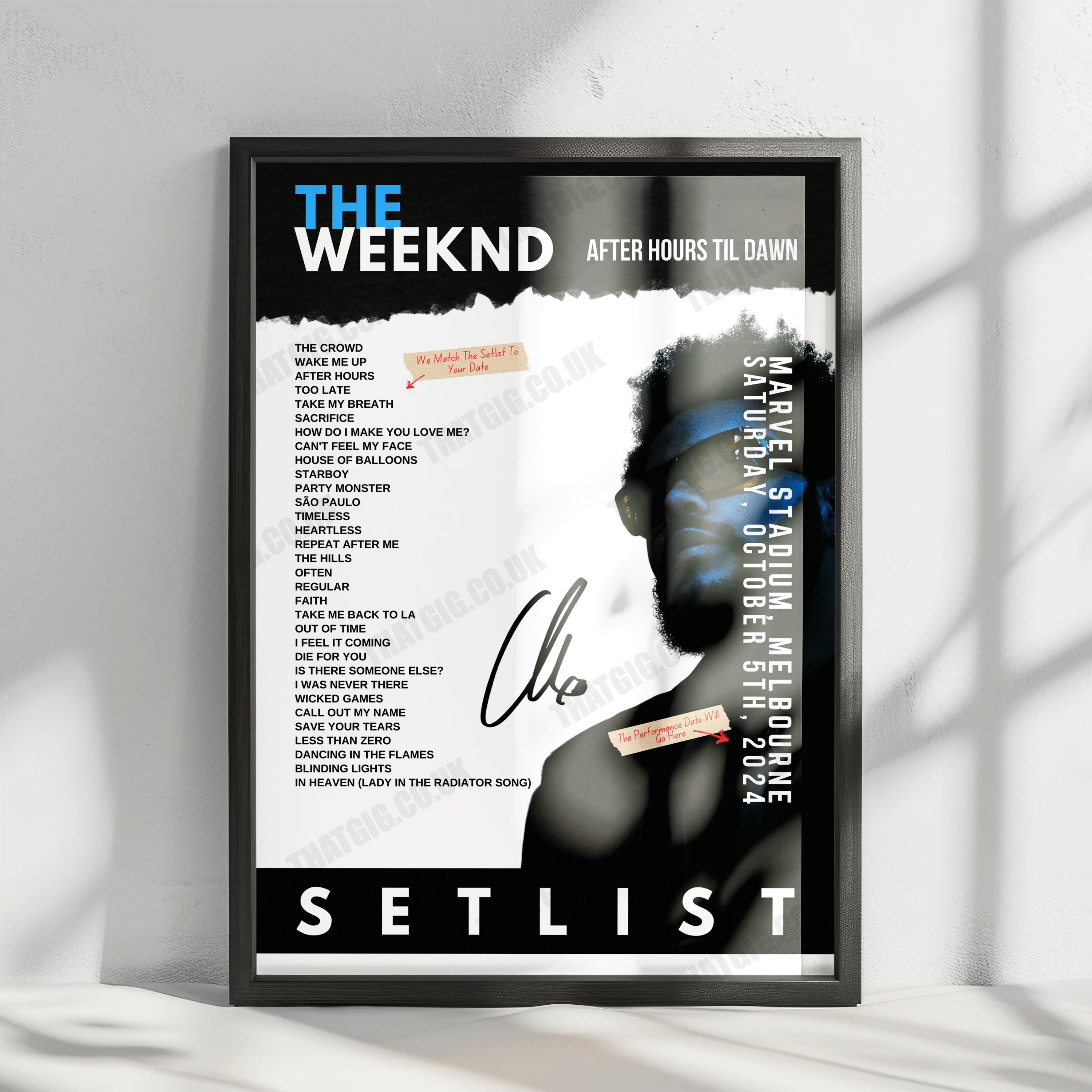 The Weeknd Posters – Concert & Album Artwork Prints | That Gig