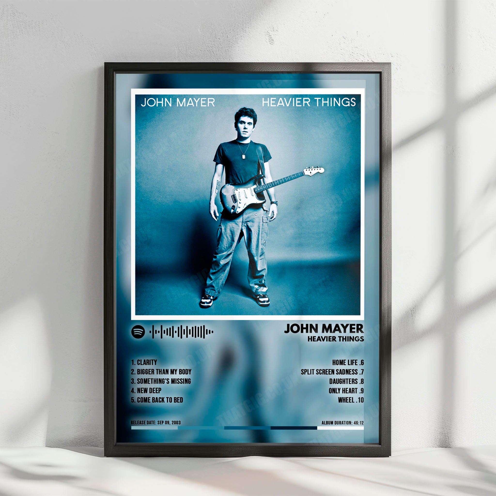 John Mayer "Heavier Things" Album Cover Poster | Complete Tracklist ...