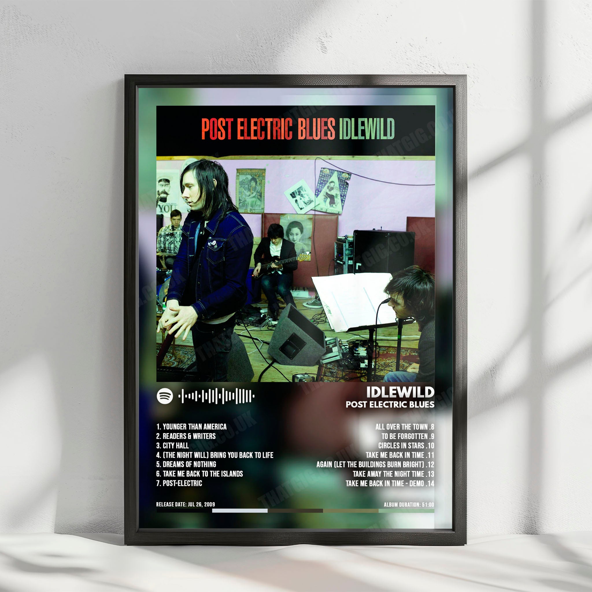 Idlewild "Post Electric Blues" Album Cover Poster | Complete Tracklist ...