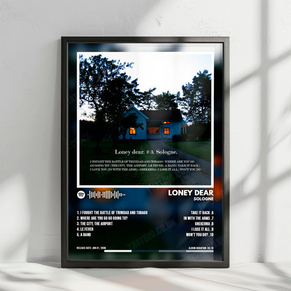 Loney Dear "Sologne" Album Cover Poster | Complete Tracklist – That Gig
