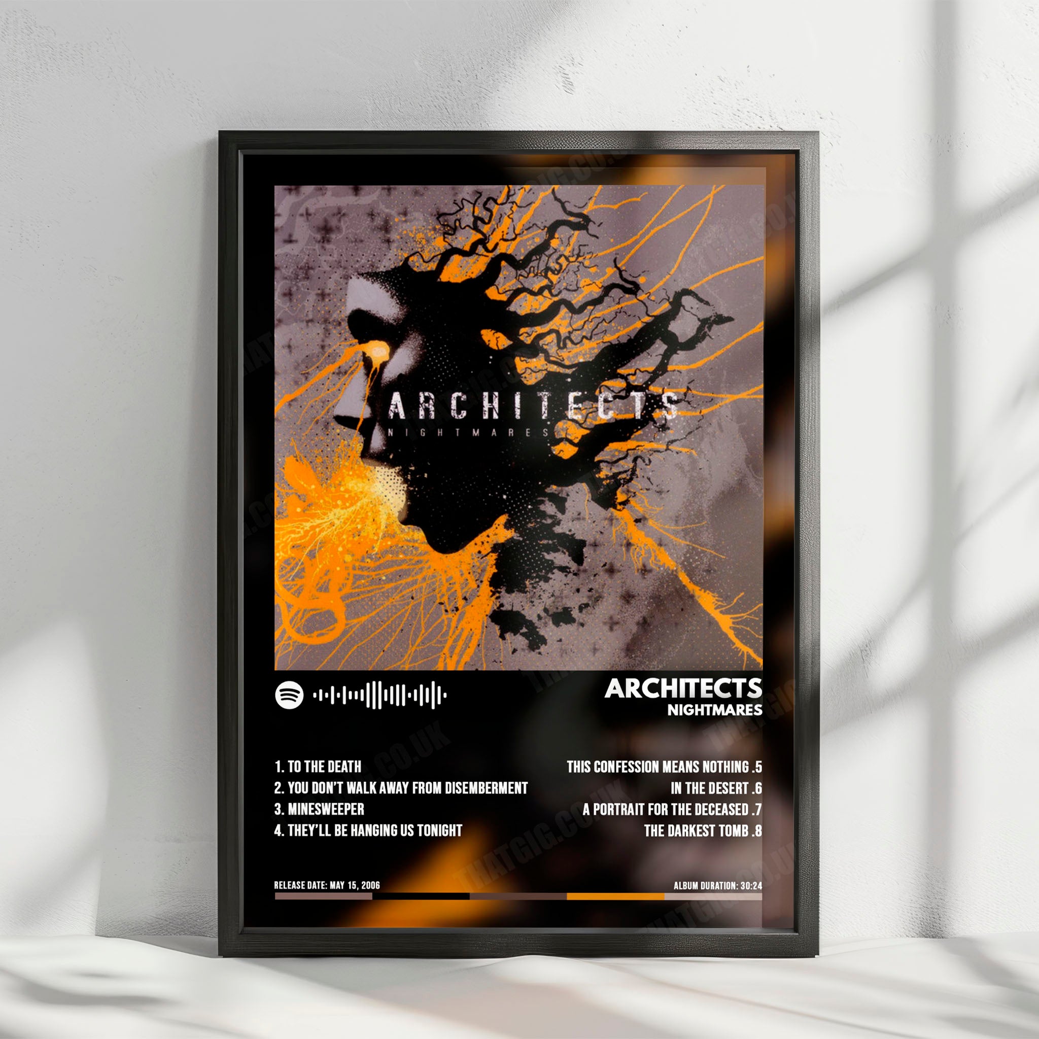 Architects "Nightmares" Album Cover Poster | Complete Tracklist – That Gig