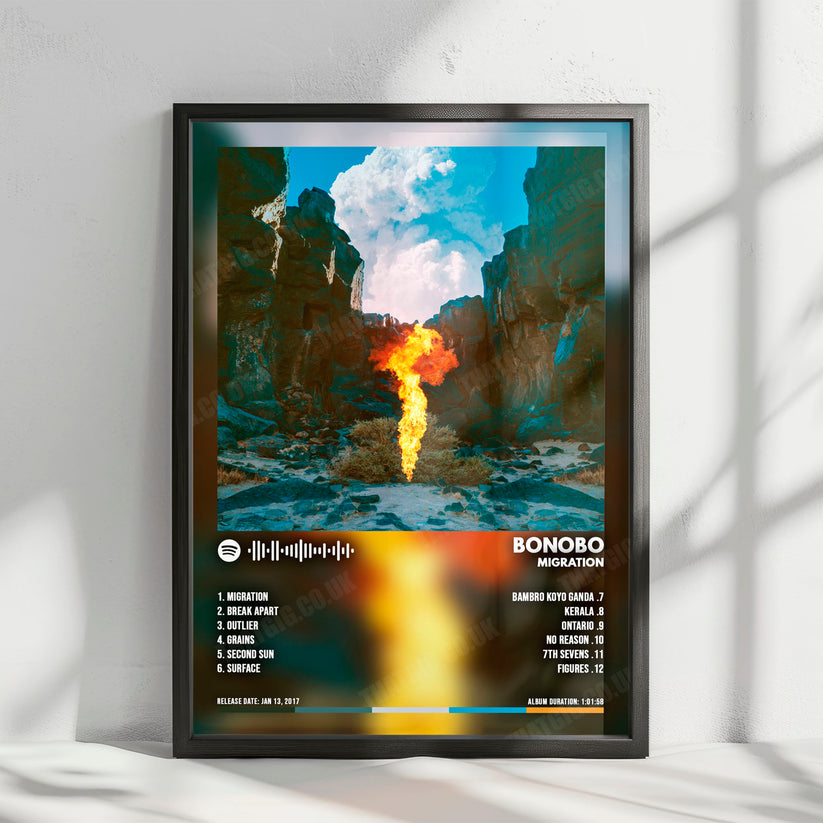 Bonobo "Migration" Album Cover Poster | Complete Tracklist – That Gig