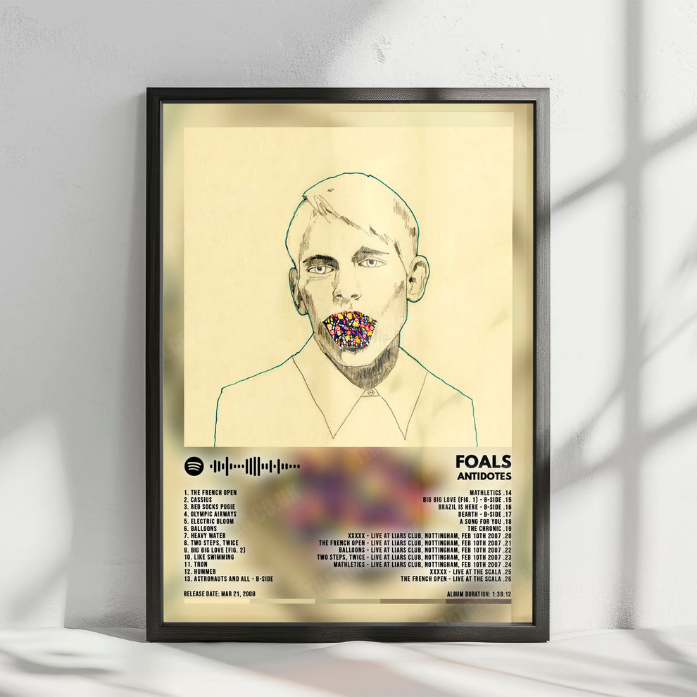 Foals "Antidotes" Album Cover Poster | Complete Tracklist – That Gig