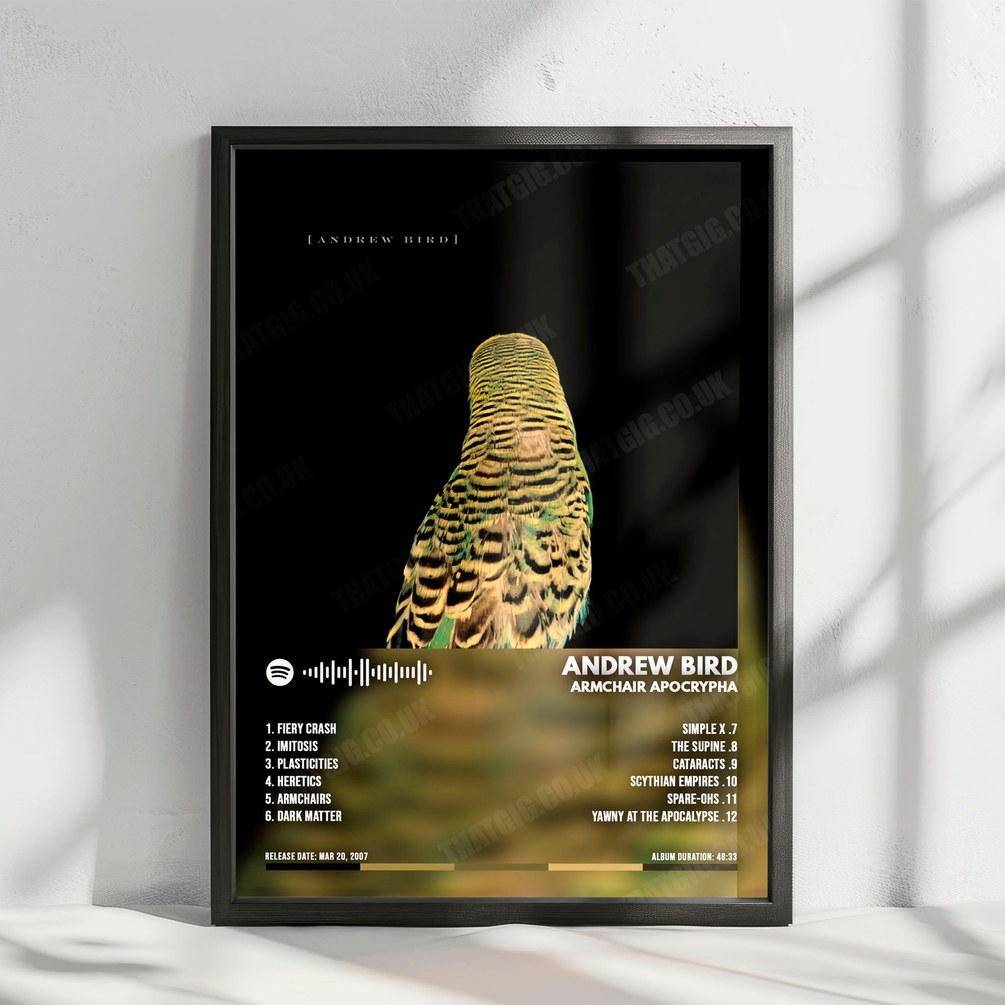 Andrew Bird Armchair Apocrypha Album Cover Poster | Complete Tracklist ...