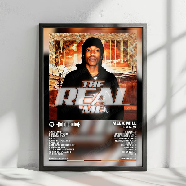 Meek Mill "The Real Me" Album Cover Poster | Complete Tracklist – That Gig
