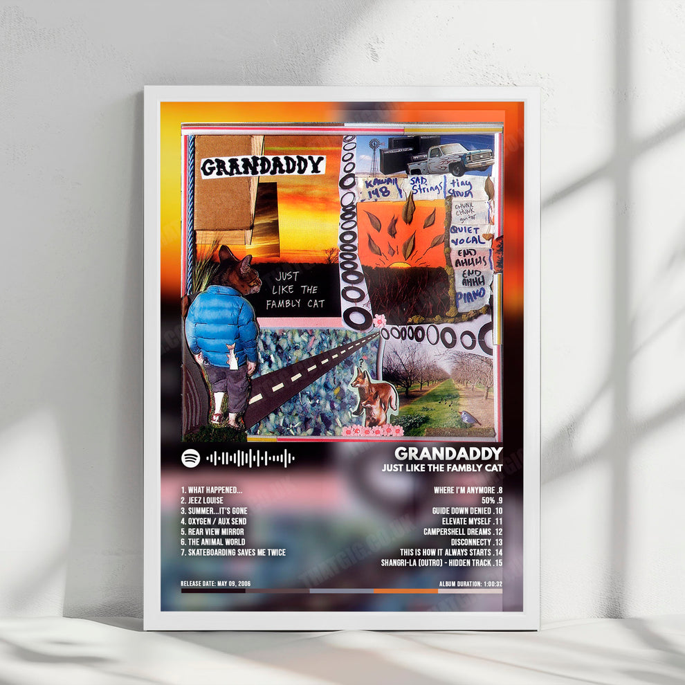 Grandaddy "Just Like The Fambly Cat" Album Cover Poster – That Gig