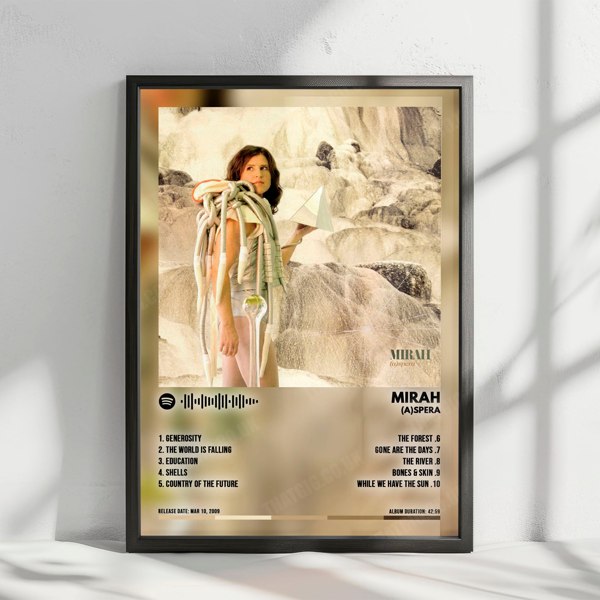 Mirah "(A)SPERA" Album Cover Poster | Complete Tracklist – That Gig