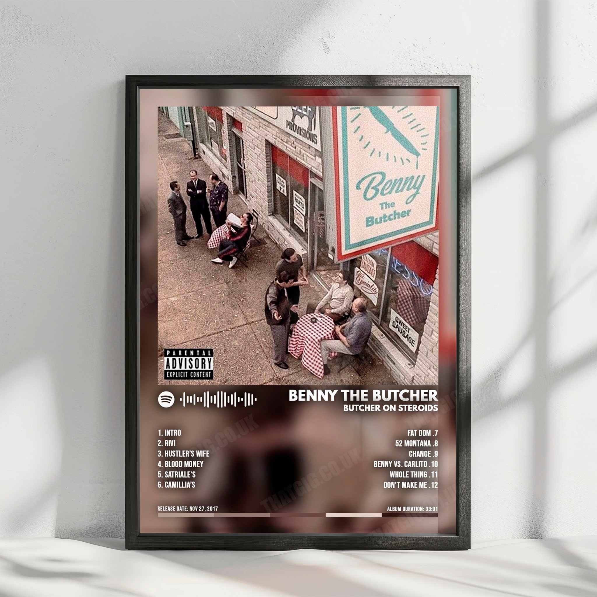 Benny The Butcher "Butcher Butcher on Steroids" Album Cover Poster ...