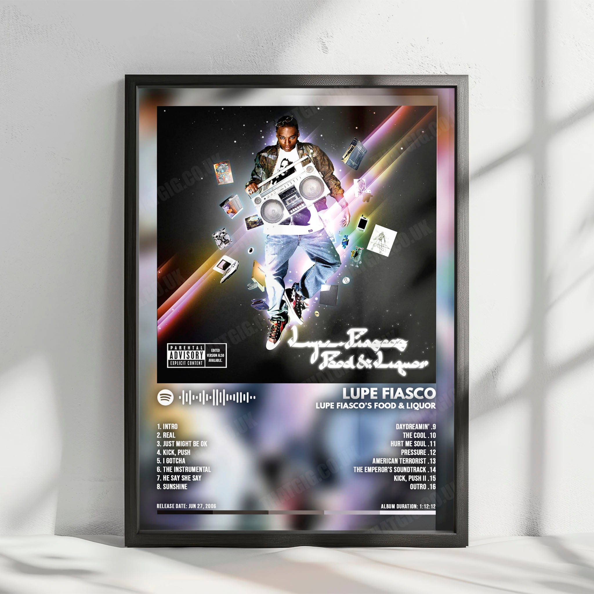 Lupe Fiasco "Lupe Fiasco's Food & Liquor" Album Cover Poster – That Gig