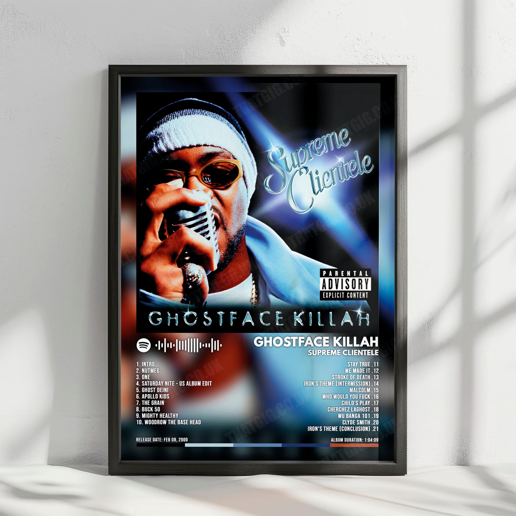 Ghostface Killah "Supreme Clientele" Album Cover Poster – That Gig