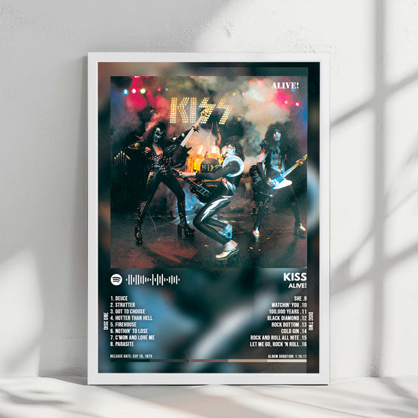 Kiss "Alive!" Album Cover Poster - with Complete Tracklist – That Gig