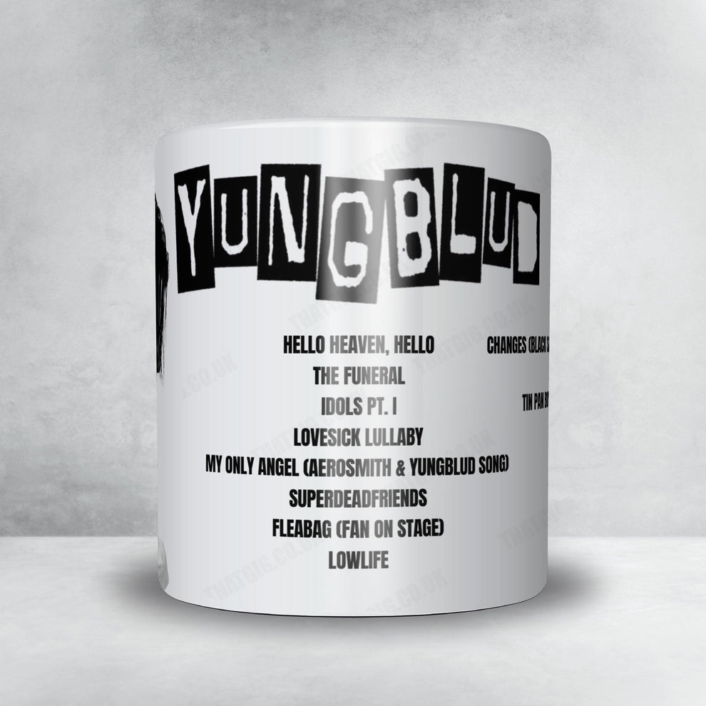 YUNGBLUD Setlist Mug - Alaska Airlines' Theater of the Clouds | May ...