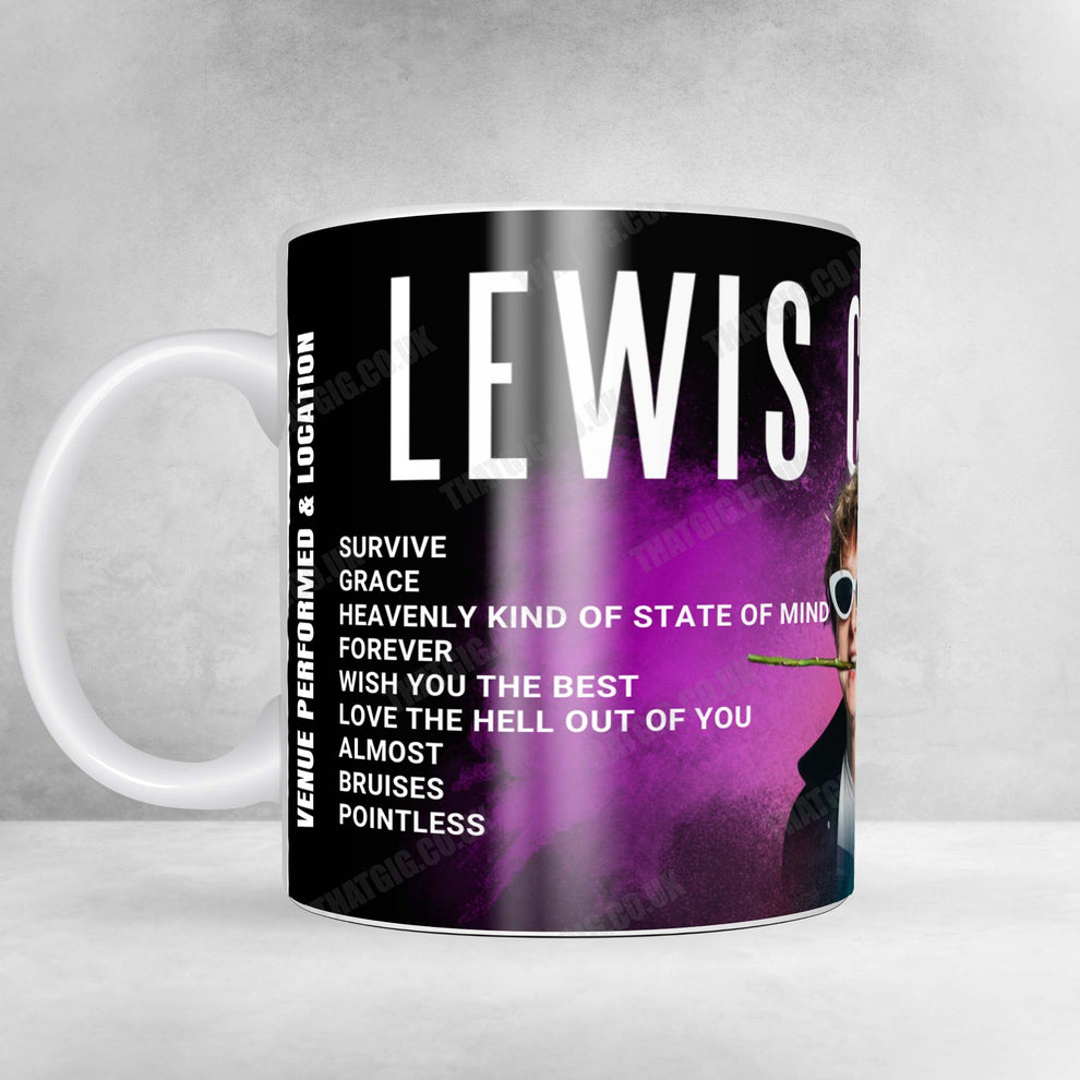 Lewis Capaldi Setlist Mug - Wolfbrook Arena | Nov 30th, 2025 – That Gig