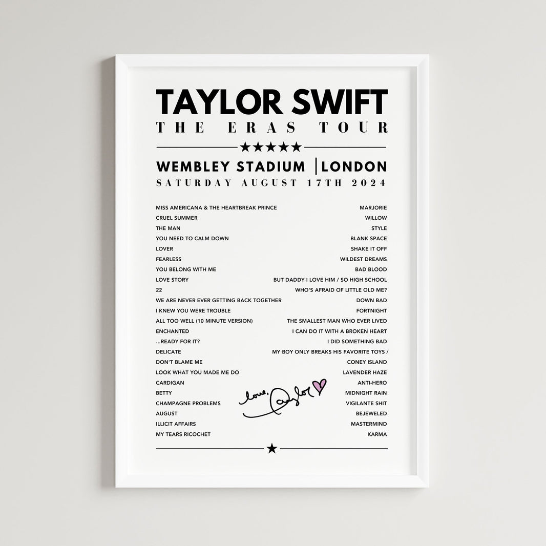 Custom Concert Setlist Posters & Music Merch | That Gig