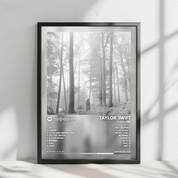 Taylor Swift "Folklore" Album Cover Poster | Indie Art – That Gig