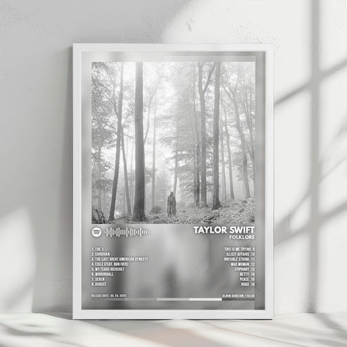 Taylor Swift "Folklore" Album Cover Poster | Indie Art – That Gig
