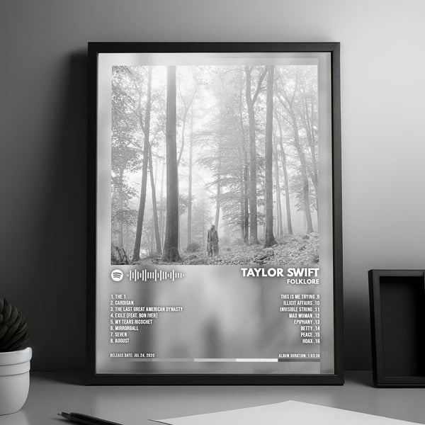 Taylor Swift "Folklore" Album Cover Poster | Indie Art – That Gig
