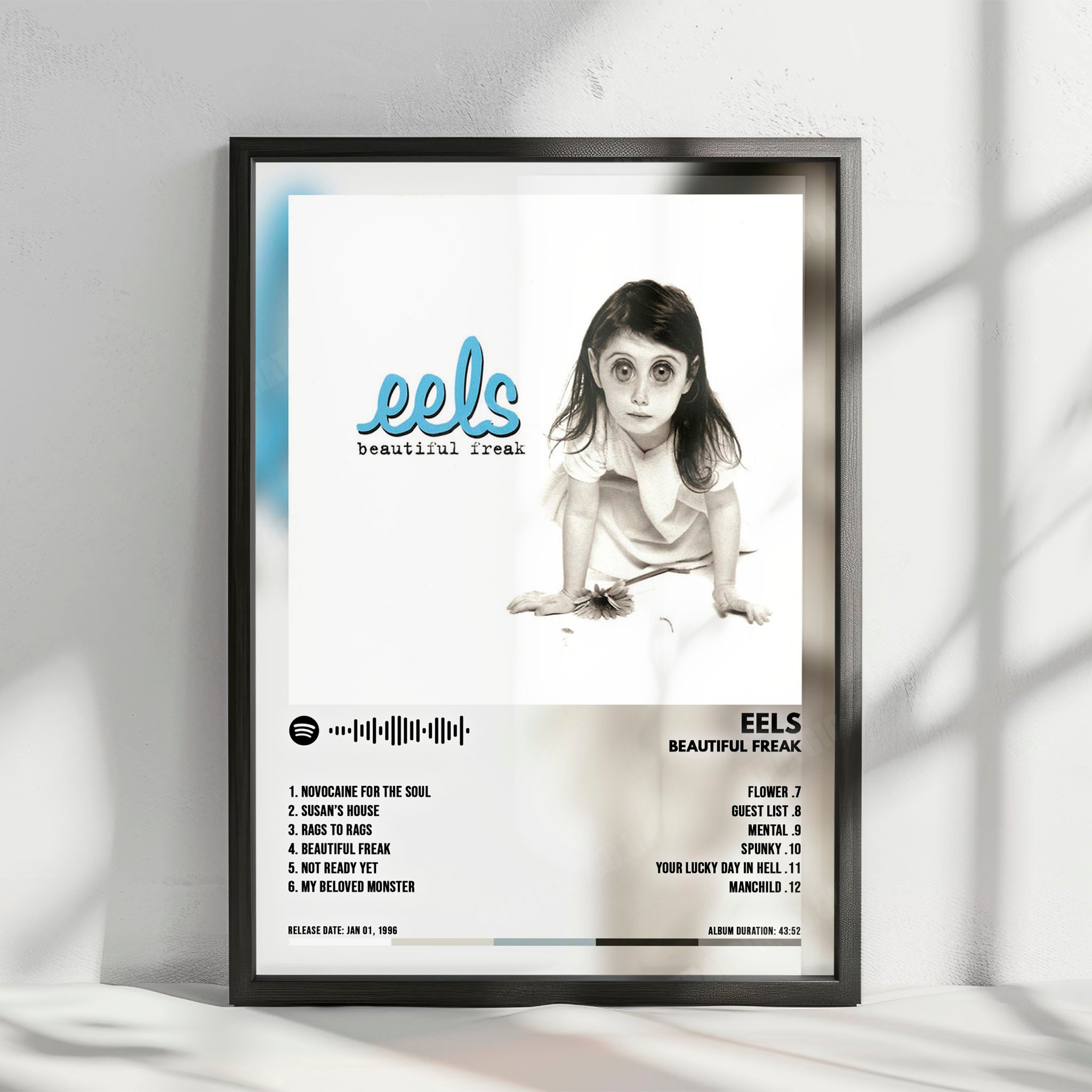 Eels "Beautiful Freak" Album Cover Poster | Complete Tracklist – That Gig