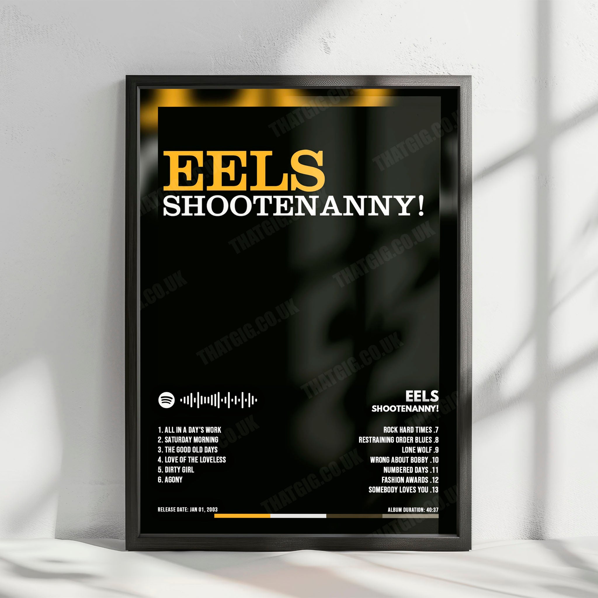 Eels "Shootenanny!" Album Cover Poster | Complete Tracklist – That Gig