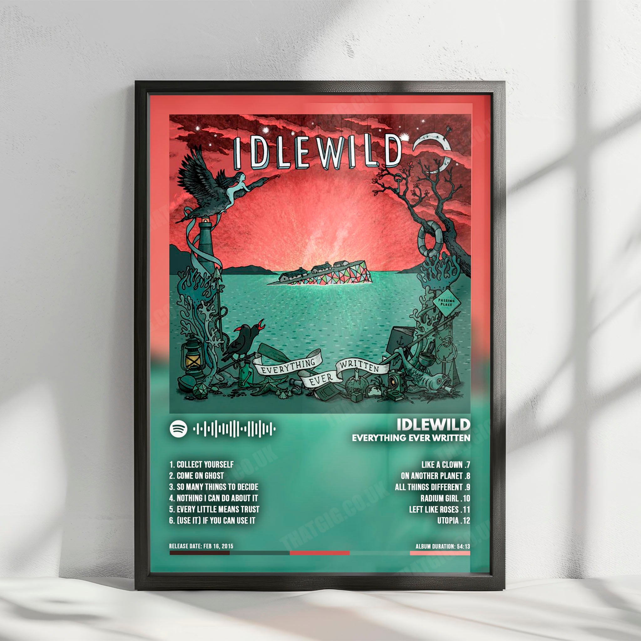 Idlewild "Everything Ever Written" Album Cover Poster – That Gig