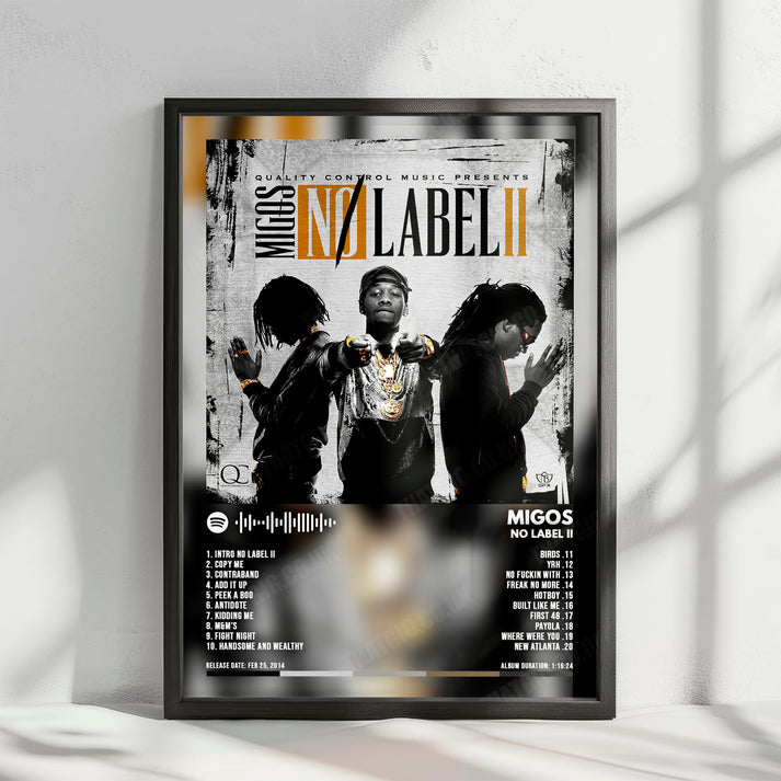 Migos "No Label II" Album Cover Poster | Complete Tracklist – That Gig