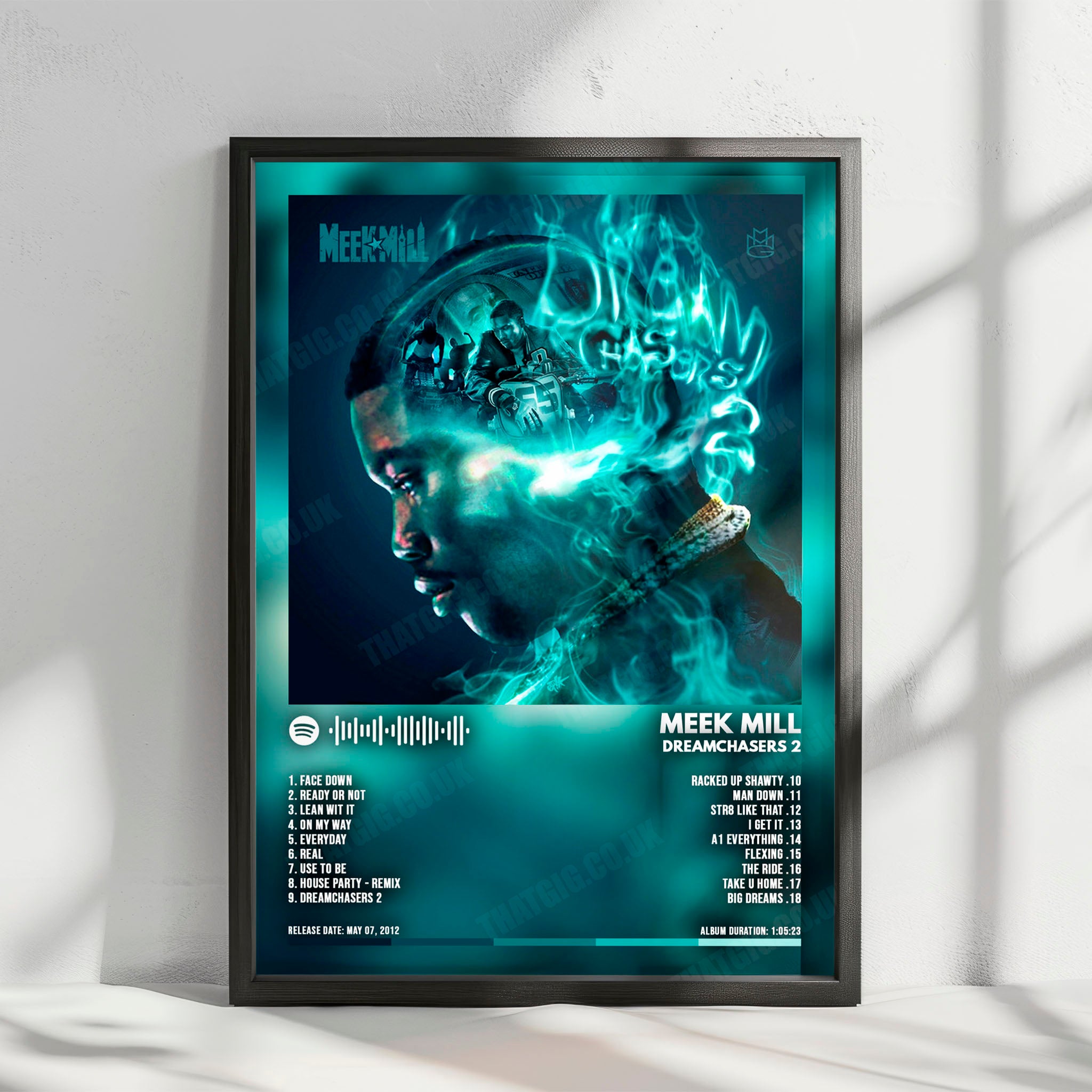 Meek Mill "Dreamchasers 2" Album Cover Poster | Complete Tracklist ...