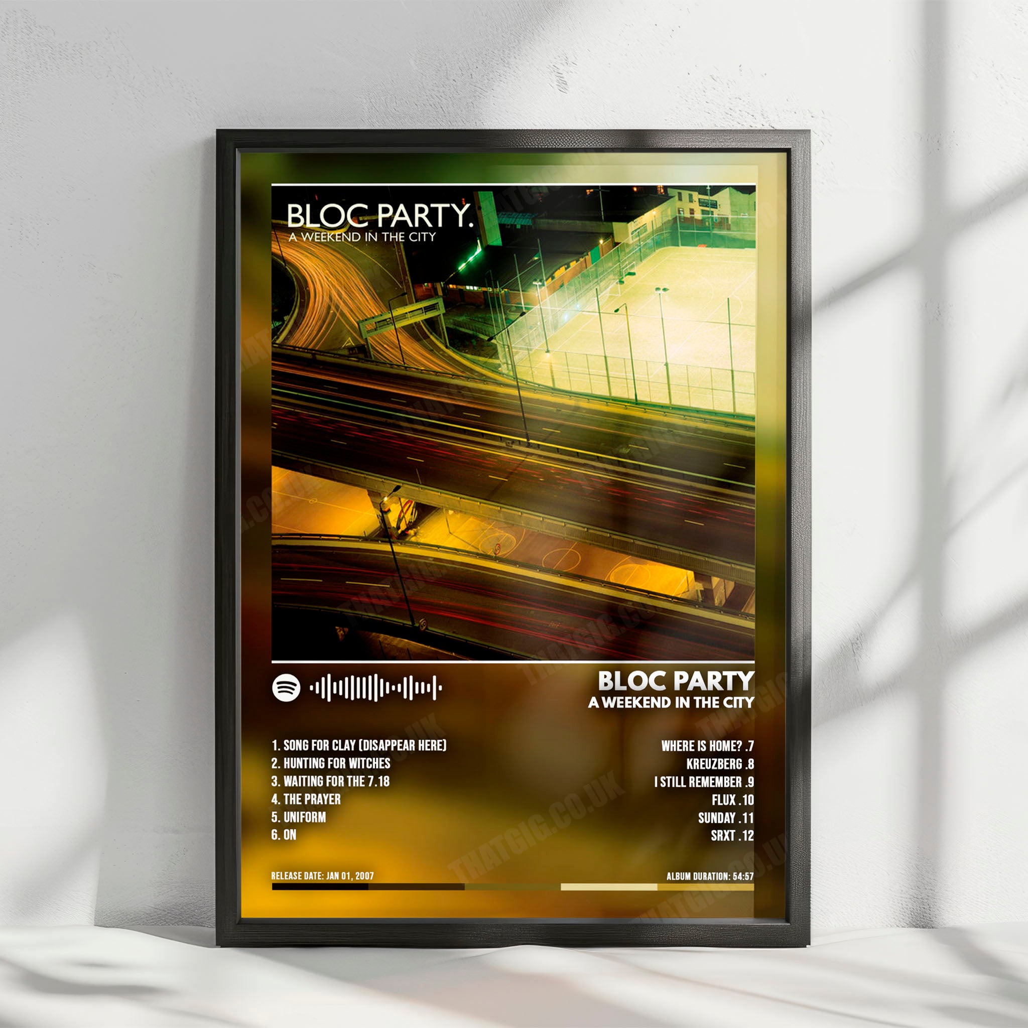 Bloc Party "A Weekend In the City" Album Cover Poster – That Gig
