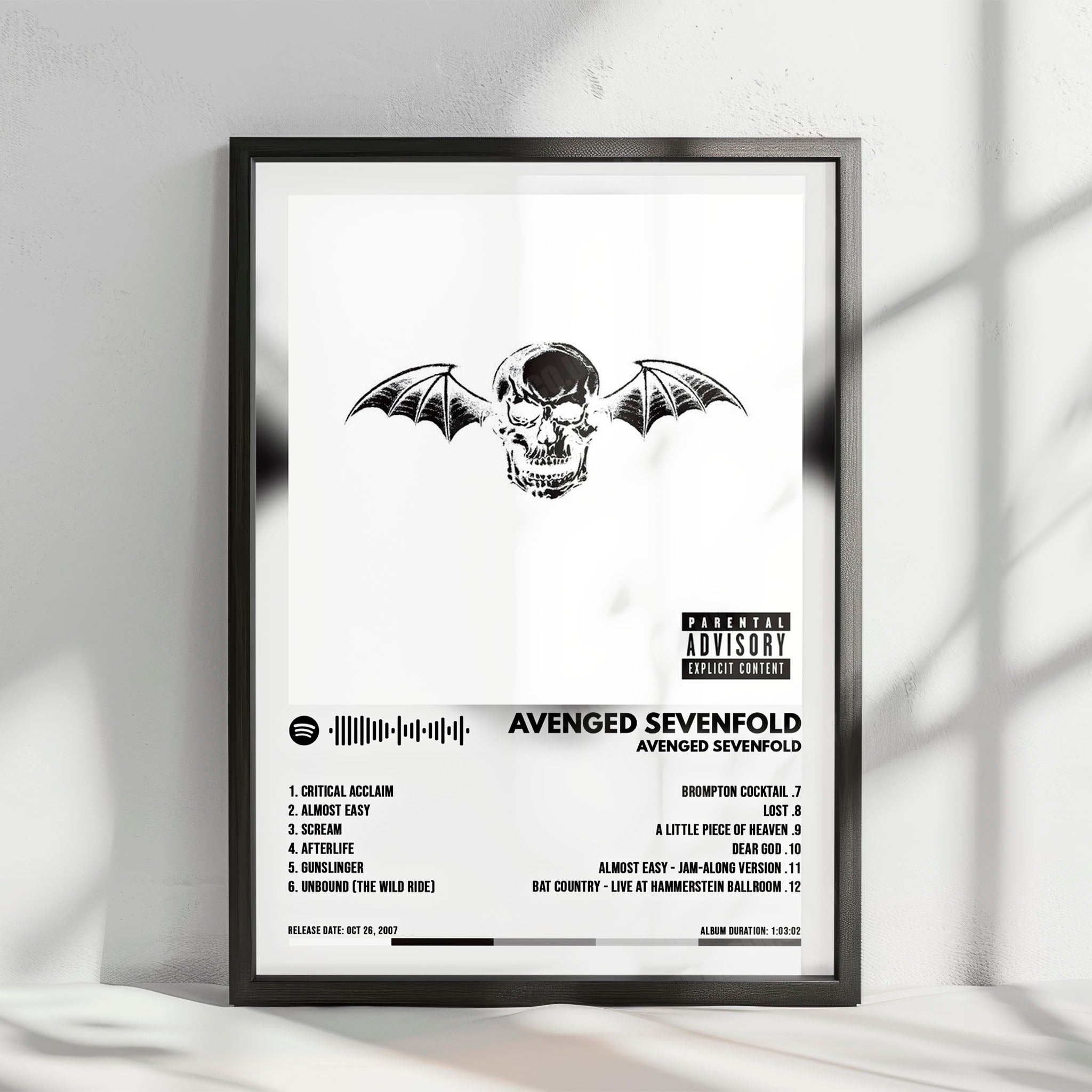 Avenged Sevenfold "Avenged Sevenfold" Album Cover Poster – That Gig